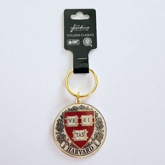 Other | Vintage Harvard University Key Fob Keychain Veritas Seal Brass ...